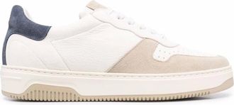 Tagliatore Homme, Chaussures, Blanc, Taille: 40 EU Baskets &agrave; Empi&egrave;cements en Peau dAgneau