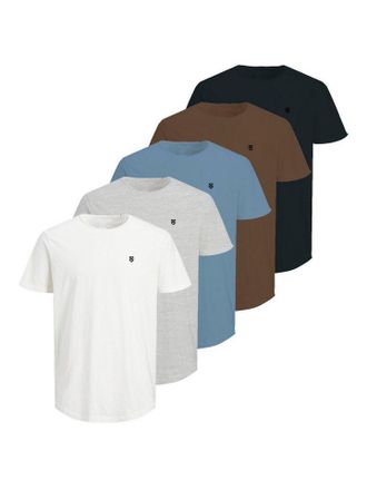 Jack & Jones Rundhalsshirt JPRBLABRODY TEE SS CREW NECK 5PK MP (Packung, 5-tlg)