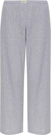 Sporty & Rich Femme, Pantalons, Gris, Taille: 42 FR Cotton Loose-fit Pantalons