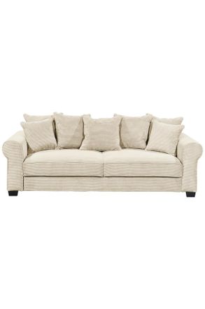Homin Schlafsofa, Creme, Textil, 2-Sitzer, Füllung: Polyester, 247x95x125 cm, Stoffauswahl, Liegefunktion, Rücken echt, Kinder- &