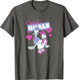 Disney Mickey & Friends Valentinstag Donald & Daisy Goals T-Shirt