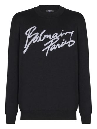 Balmain pull à col rond - Noir