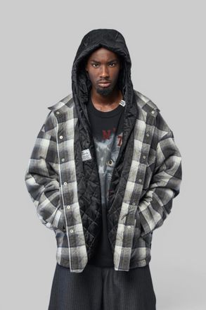Miharayasuhiro Hooded Check Shirt