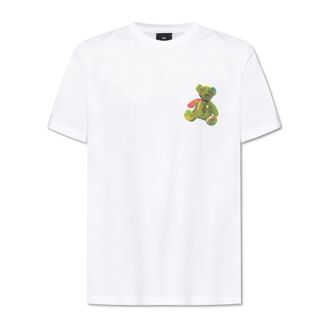 Paul Smith Homme, Tops, Blanc, Taille: XL T-shirt imprim&eacute;