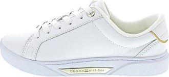 Tommy Hilfiger Court Baskets Femme Chaussures, Blanc (White), 37