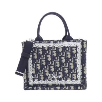 Dior Pre-owned Oblique Book Tote Mini Canvas Tote Bag - - Pre-owned - Damen - Blau - ONE SIZE