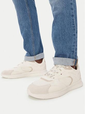 Tommy Hilfiger Sneakers Lightweight Runner Monocolor FM0FM05928 Creme