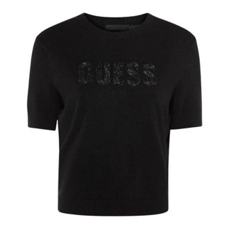 Guess Damen, Oberteile, Schwarzk, LGr&ouml;&szlig;e