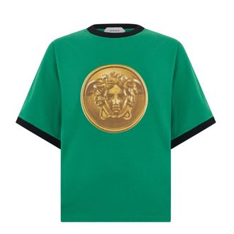 Versace Homme, Tops, Vert, Taille: XL T-Chemises