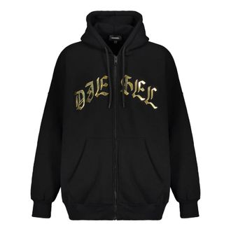 Diesel Homme, Sweatshirts et sweats &agrave; capuche, Noir, Taille: L Sweat &agrave; capuche zipp&eacute;