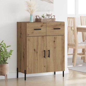 vidaXL Buffet Ch&ecirc;ne artisanal 69,5 x 34 x 90 cm Bois ding&eacute;nierie vidaXL