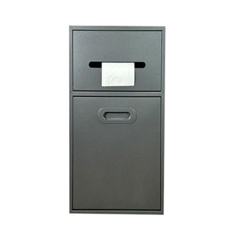 Generic Eingebaute Nischen Edelstahl Nischen Mit Abnehmbarer T&uuml;r Mit M&uuml;llbeh&auml;lter Badezimmer Dusche Angepasste Nische Neben Der Toilette Geeignet F&uuml;r Parks &Ouml;f