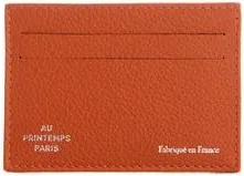 Au Printemps Paris Porte-cartes en cuir
