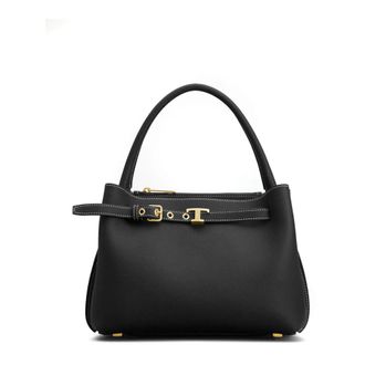 Tod's T Signature Handbag Mini - Femme - Sacs - Noir - Taille: ONE Size
