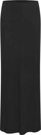 Kaffe Womens Maxi Skirt Slim Fit High Slits High-Waisted Elastic Waistband