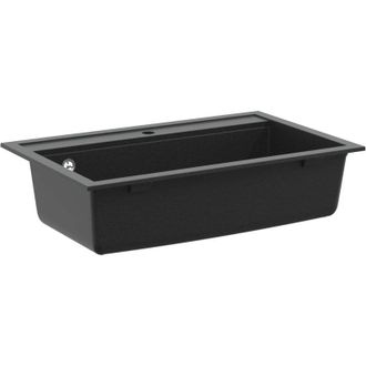 vidaXL Waschbecken Schwarz 795 x 505 mm Granit vidaXL