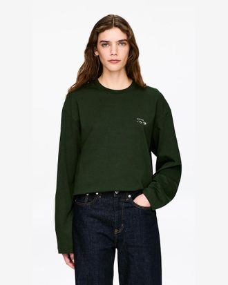 Arket CAF&Eacute; Langarmshirt -Gr&uuml;n