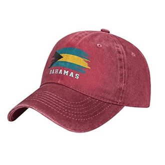 Generic Casquettes De Golf Drapeau des Bahamas S&eacute;chage Rapide Sun Protection Casquettes R&eacute;glable Visiere pour Homme Randonn&eacute;e Course
