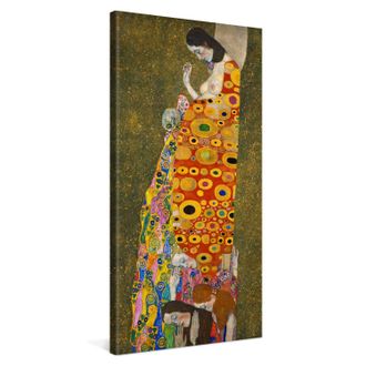 Picanova Hope II 50x100cm - Premium Leinwanddruck - Kunstdruck Auf 2cm Holz-Keilrahmen F&uuml;r Schlaf- Und Wohnzimmer - Kollektion Gustav Klimt