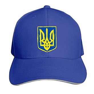 Generic Casquette De Camionneur,Drapeaux Bleus De LUkraine,Respirant Casquette De Baseball Classic Chapeau De Papa pour Badminton Homme Activités