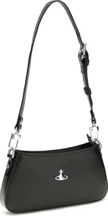 Vivienne Westwood Womens Black Calf Leather Bos Taurus Shoulder Bag