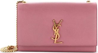 Saint Laurent Classic Monogram Grainy Leather Medium crossbody bag - Rose