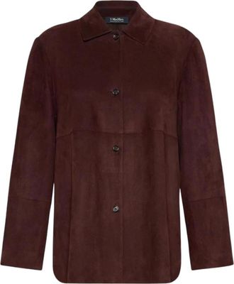 Max Mara Femme, Vestes, Rouge, Taille: 38 FR Gocce Button-Up Jacket