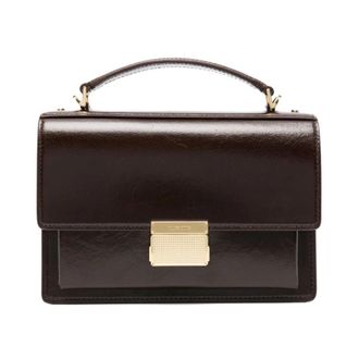 Golden Goose Braune Kalbslederhandtasche mit goldfarbenem Verschluss - - Bags - Damen - Braun - ONE SIZE