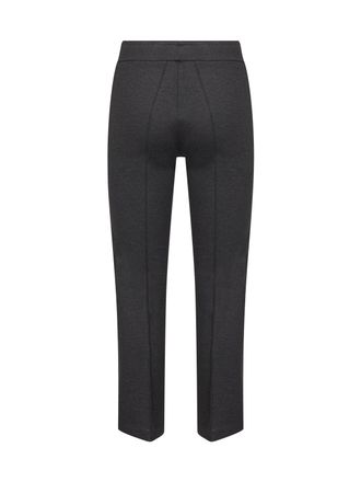 Blanca Vita Womens Anthracite Stretch Jersey Trumpet Trousers Viscose