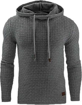 Generic Sweat &agrave; capuche d&eacute;contract&eacute; pour homme - Chemises de No&euml;l et dhiver - Sweat &agrave; capuche &agrave; manches longues - Chaud - Pull &agrave; capuche tricot&eacute; pour femme, G