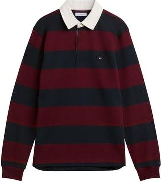 Tommy Hilfiger Sweat droit col polo ray&eacute; en coton
