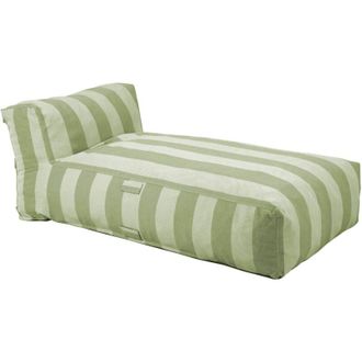 Oviala M&eacute;ridienne ray&eacute; pour salon de jardin modulable vert cactus - Mixi