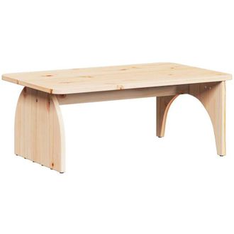 vidaXL Table basse Naturel 80 x 50 x 31 cm Bois massif en pin Vidaxl