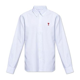 Ami Hemd mit Logo - - Shirts - Herren - Blau - L