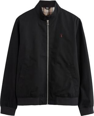 Next Homme Blouson Harrington d&eacute;perlant avec Doublure &agrave; Carreaux Noir XXL