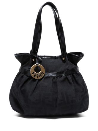 Fendi sac porté épaule Zucca (2000-2015) - Noir