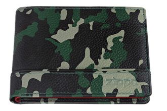 Zippo Geldb&ouml;rse - Leder - Camouflage Gr&uuml;n - Portemonnaie f&uuml;r Damen und Herren - Portmonee mit RFID-Schutz - Ideal f&uuml;r Karten und Scheine
