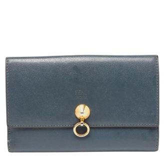 Fendi Pre-owned Leder Portemonnaies - - Pre-owned - Damen - Grau - ONE SIZE