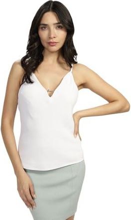 Guess Guess D&eacute;bardeur Caroline pour Femme avec Logo, Blanc Pur, Taille XS