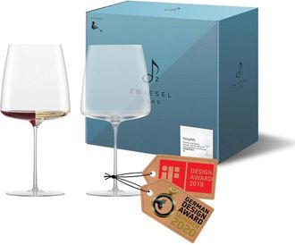 Zwiesel Glas Weinglas samtig & üppig Simplify (2-er Set), in Handarbeit mundgeblasene Weingläser, hochwertige Tritan-Kristallgläser für Wein (Art.-Nr. 122056)
