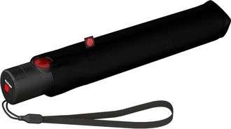 Knirps Taschenschirm Ultra U.200 Medium Duomatic - Auf-Zu-Automatik - Sturmfest - Windproof - Schwarz