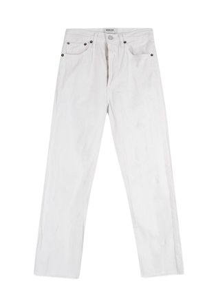 A Gold E White Mid Rise Straight Leg Jeans Size XXS