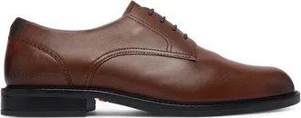Tommy Hilfiger Oxford Schuhe Corporate Dressy Lth FM0FM06023 Braun