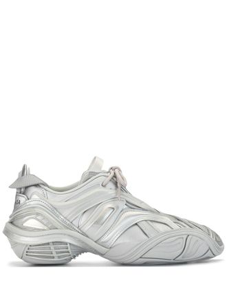 Balenciaga baskets &agrave; effet m&eacute;tallis&eacute; - Argent