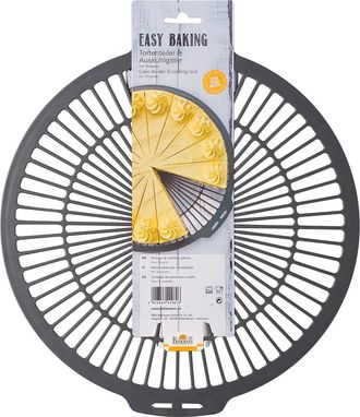 RBV BIRKMANN Birkmann, Tortenteiler & Ausk&uuml;hlgitter, einfaches Abk&uuml;hlen und Teilen von Kuchen und Torte in gleichm&auml;&szlig;ige St&uuml;cke, lebensmittelechter Kunststoff, BPA-