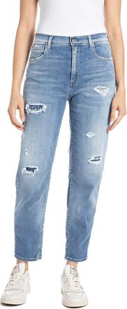 Replay Damen Jeans mit Stretch, Blau (Medium Blue 009), 26W / 32L