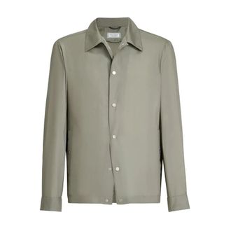 Brunello Cucinelli Homme, Vestes, Vert, Taille: XL Casual Chemises