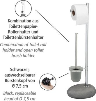 WENKO Stand WC-Garnitur Pebble Stone Grey - Wenko