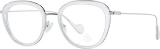 Moncler Wei&szlig;e Butterfly Optische Rahmen - - Accessories - Damen - Wei&szlig; - ONE SIZE