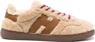Hogan Shearling H-logo Sneakers